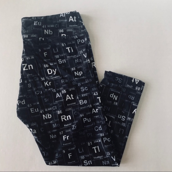 CUSTOM MADE | Pants & Jumpsuits | Science Periodic Table Capri Leggings ...